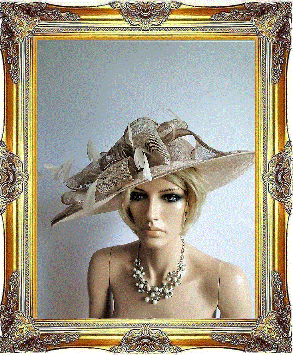 Cappelli Condici Hat in Pearl/ Fawn | Mother of the Bride