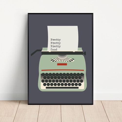 Typewriter unframed print | Gail Myerscough
