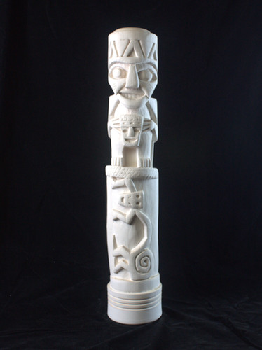 Totem Pole Gypsum Ornament | Bishops Court Editions