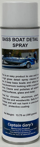 Bass Boat Detail Spray (Aerosol) | Deep Creek Lures