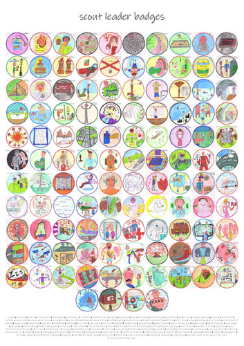 Scout Leader Badges poster | SearchlinePublishing