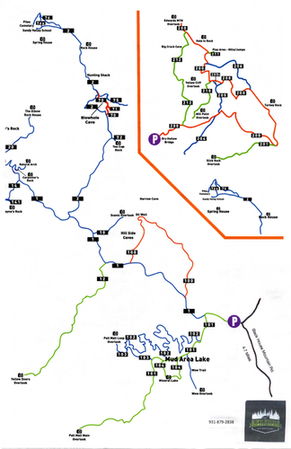 Laminated Trail Map 11"x17" | BHM Campground