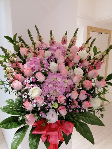 FBA-084 高腳開張花籃 | nsflower