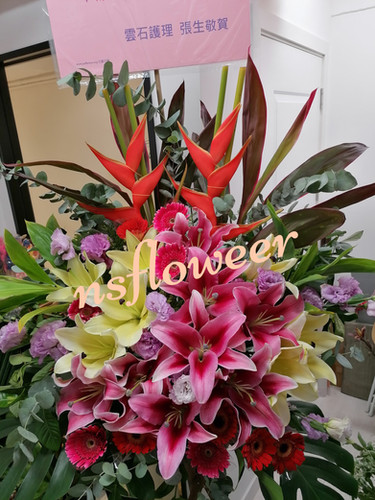 FBA-063 高腳開張花籃 | nsflower