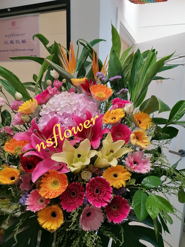 FBA-078 高腳開張花籃 | nsflower