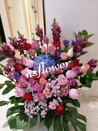 FBA-086 高腳開張花籃 | nsflower