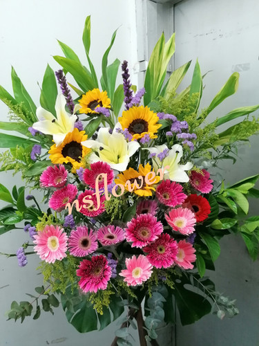 FBA-049 高腳開張花籃 | nsflower