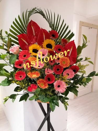 FBA-014 高腳開張花籃 | nsflower