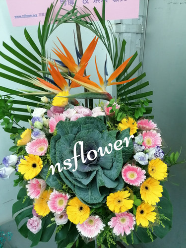 FBA-024 高腳開張花籃 | nsflower