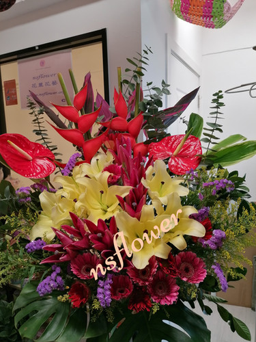 FBA-088 高腳開張花籃 | nsflower