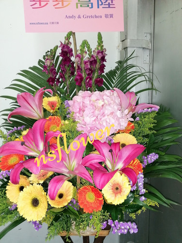 FBA-012 高腳開張花籃 | nsflower