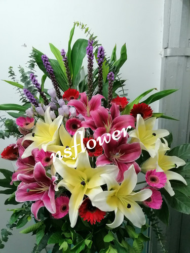 FBA-039 高腳開張花籃 | nsflower