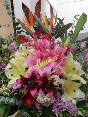 FBA-071 高腳開張花籃 | nsflower