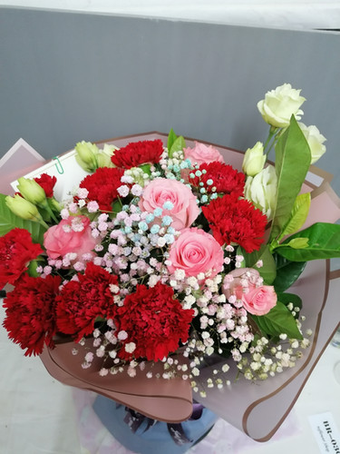 MBC-015 16 支玫瑰康乃馨花束 | nsflower