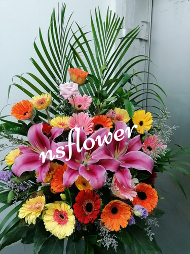 FBA-016 高腳開張花籃 | nsflower