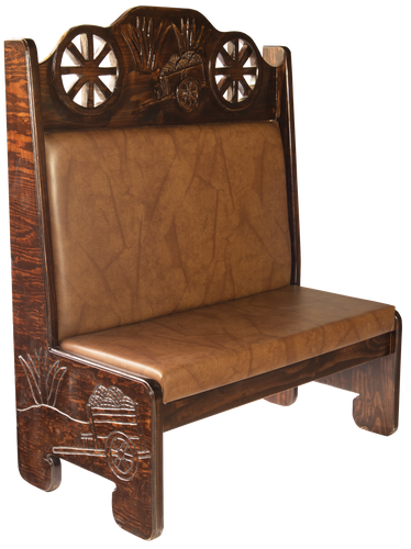 Wagon wheel Booth | La Perla Furniture