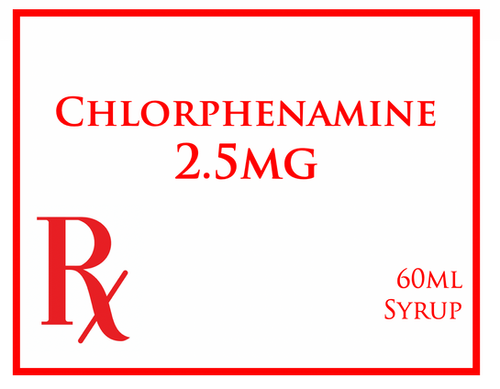 Chlorphenamine 2.5MG Syrup 60ML | Alphaline Health Ser