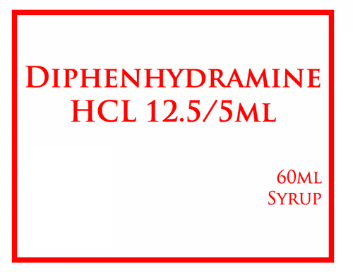 Diphenhydramine Hcl 12.5/5ML Syrup 60ML | Alphaline Health Ser