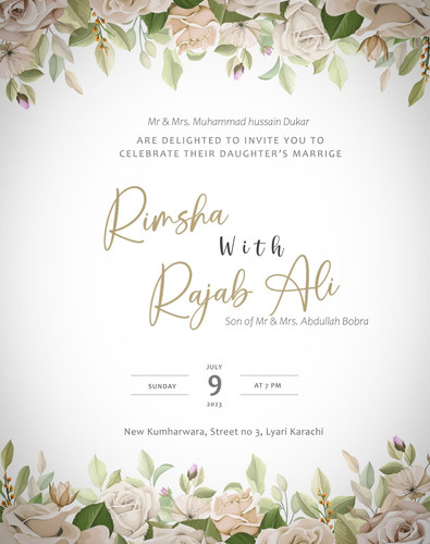 Decent Invitation Card Design | Lagendesign