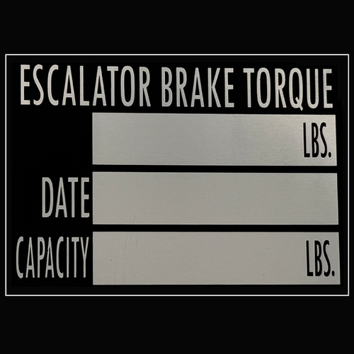Escalator Brake Torque | Tag-Crafters