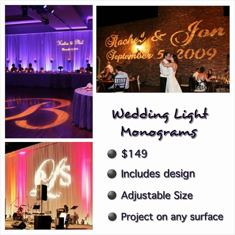 New Product Offered: Custom Wedding Light Monograms