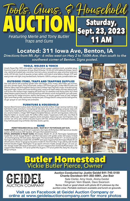 Home | Geidel Auction Compa