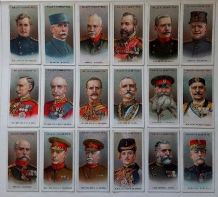 36 x Wills Cards: Allied Army Leaders 1917 (c. WWI) | Tally Ho Chap