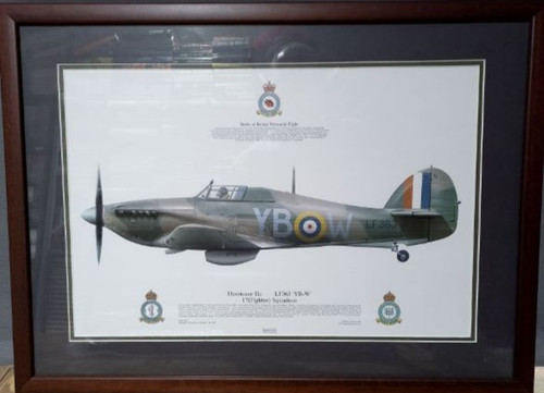 Framed Glassed Print The Battle of Britain Memorial Flight Aircraft ...