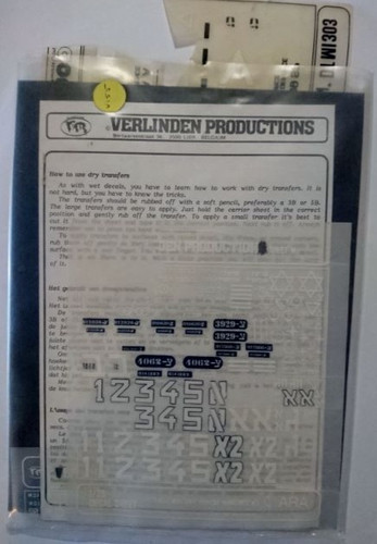 Verlinden Productions Vehicle Markings, Ration Packs, Maps, and Manuals ...