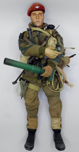 WWII British Red Beret Paratrooper Soldier Action Figurine (1/6 Scale ...