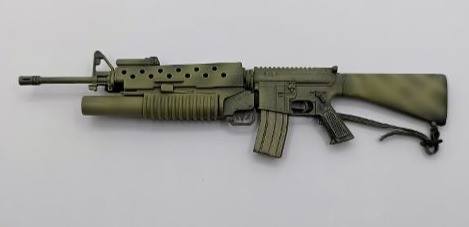 M16A2 w/M203 Automatic Green Camo Rifle (1/6 Scale) | Tally Ho Chap