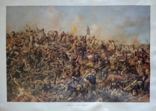 One Large Print of 'Custer's Last Stand' By Edgar Samuel Paxton, (1899 ...