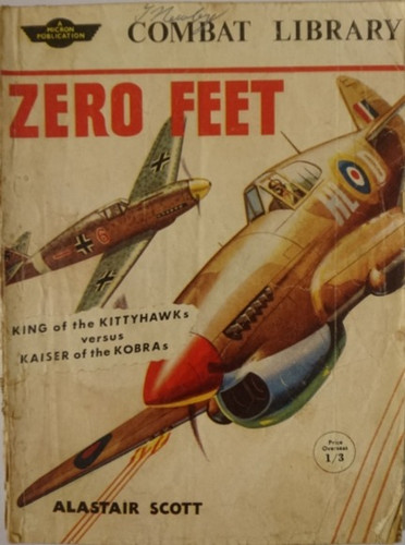Combat Library Companion Novel #69 'Zero Feet' (1961) By Alastair Scott ...