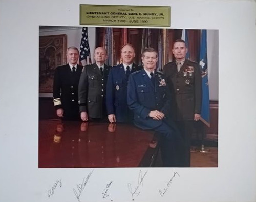 Signed U.S. Navy Admiral & Army / Air Force Generals Photograph (1990 ...