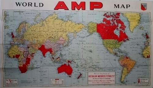 AMP WWII World Map | Tally Ho Chap