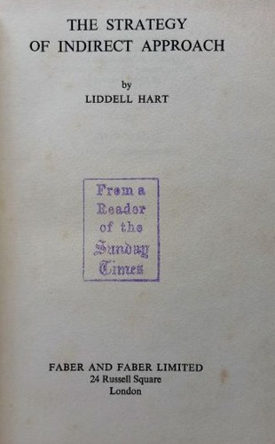 The Strategy Of Indirect Approach (1941) By Liddell Hart | Tally Ho Chap