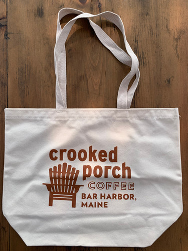Crooked Porch Canvas Tote | Crooked Porch Coffee