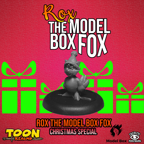 Rox The Model Box Fox Christmas Special Mascot | lucid-e-publications