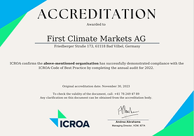 First Climate | Über uns | Carbon Neutrality, Green Energy and Water ...