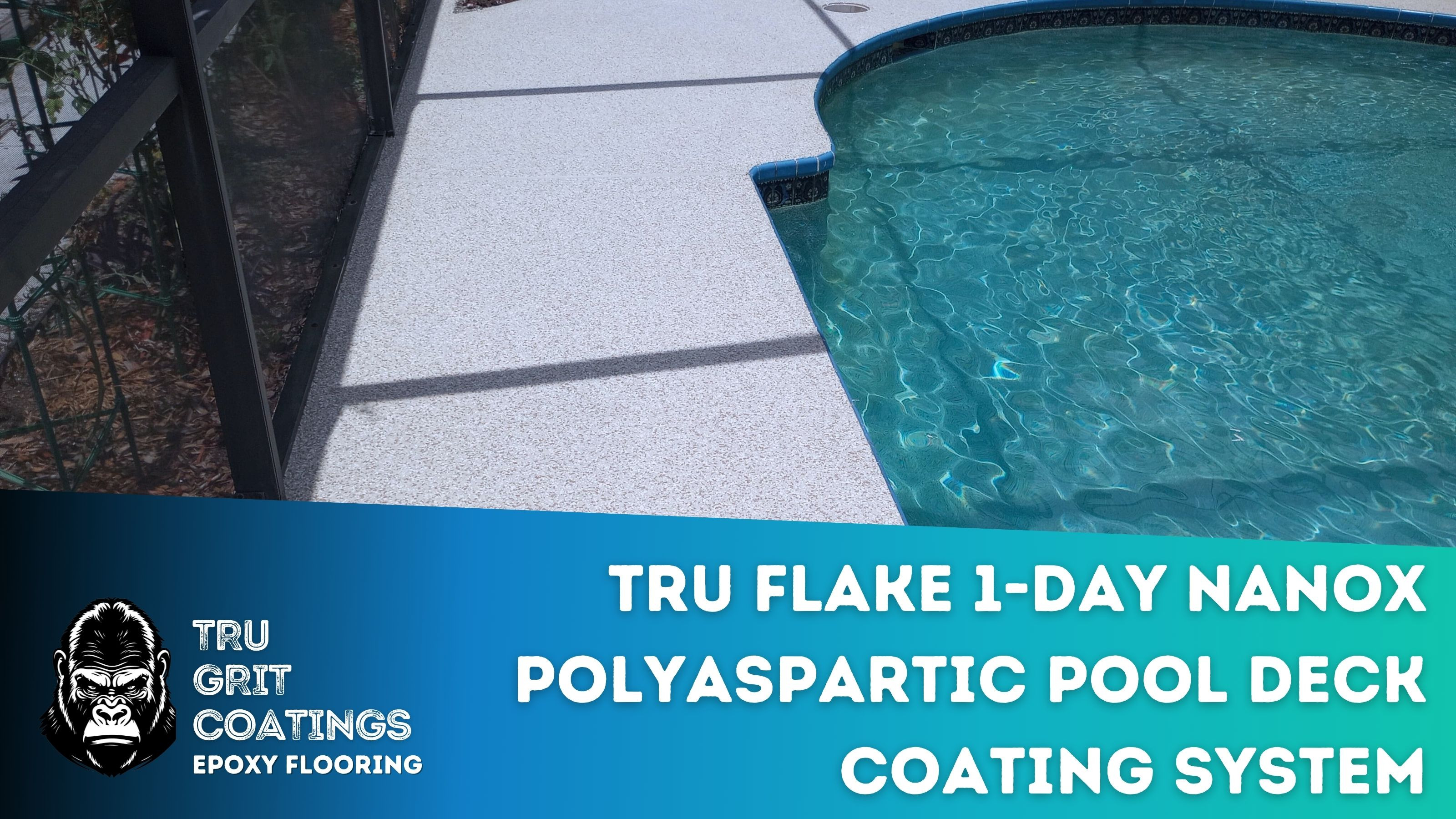 Tru Flake 2-Day NanoX Polyaspartic Pool Deck Coating System