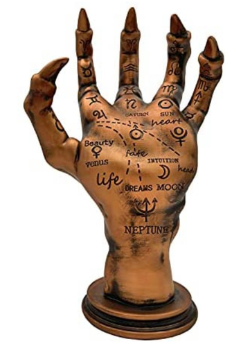 10” Resin Werewolf Palmistry Hand | 1313Mockingbirdlane