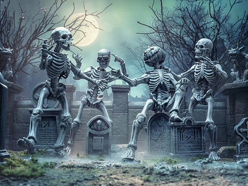 Graveyard Skeletons Action Figure Four-Pack BY FOUR HORSEMEN - PREORDER ...