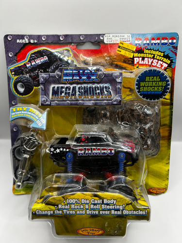 Metal Maxx Mega Shocks Monster Truck ‘Rambo’ Diecast SpinMaster Toys ...