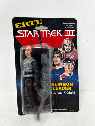 Star Trek III Klingon Leader 1984 ERTL *partially unpunched ...