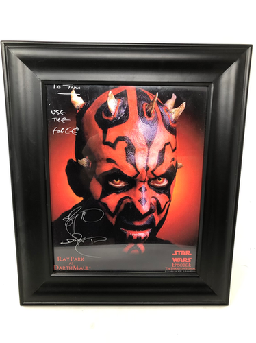 Star Wars Phantom Menace Darth Maul Ray Park Autograph ...