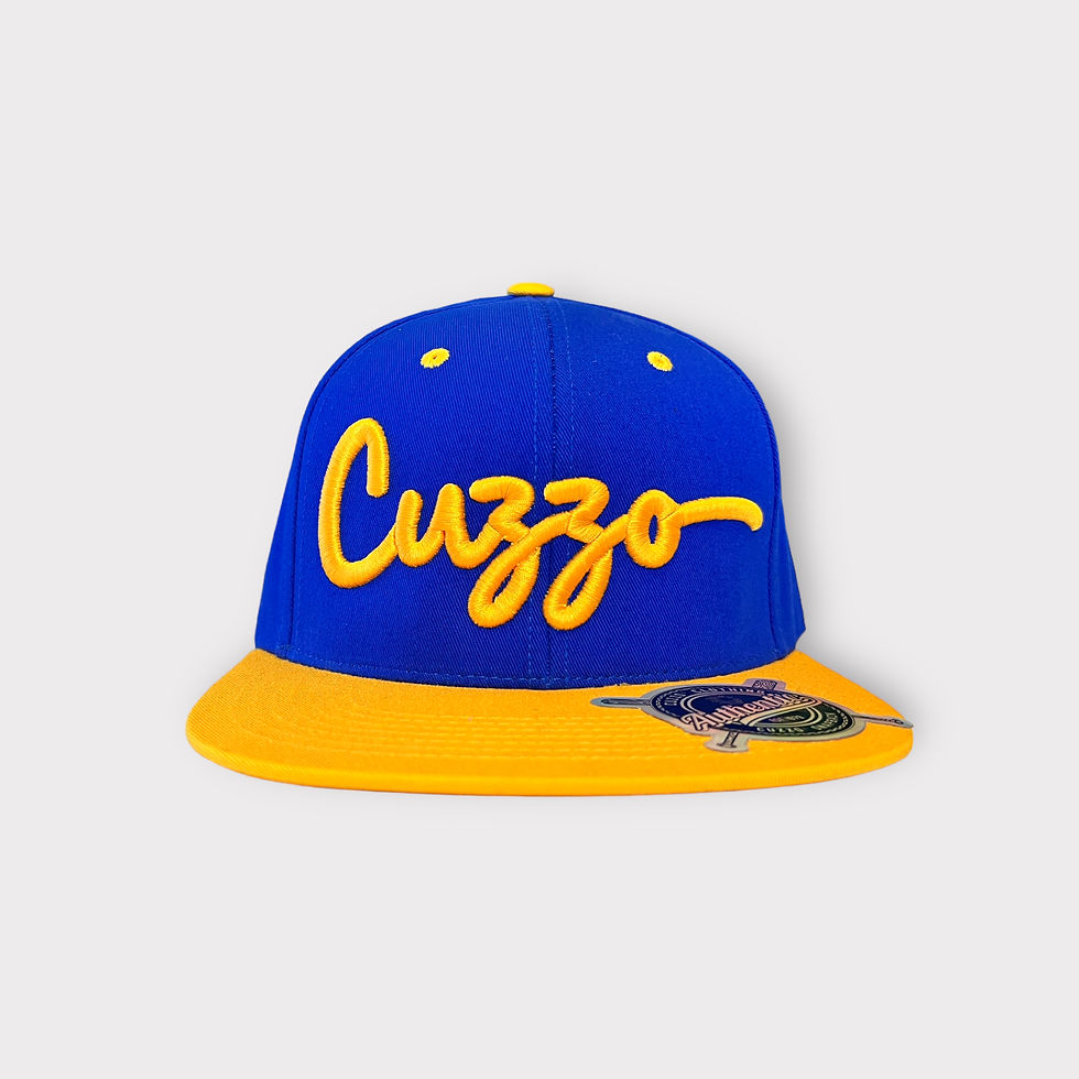 Cuzzo Lux Signature Snapback (Royal-Gold) | Cuzzo Clothing Co.
