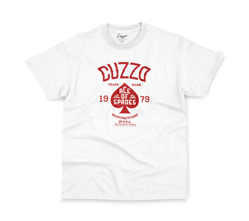 Cuzzo® Ace of Spades Tee (Red Logo) Multiple Colors | Cuzzo Clothing Co.