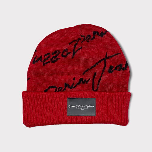 Cuzzo® Scripted Beanie (Red) | Cuzzo Clothing Co.
