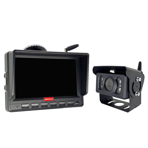 Wireless Rear Vision Kit – 7″ Dash Monitor + Square Black Wireless HD ...