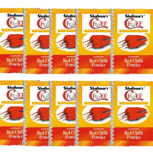 CHEF SPICES RED CHILLI POWDER 50GM - PACK OF 10 | Shalimars